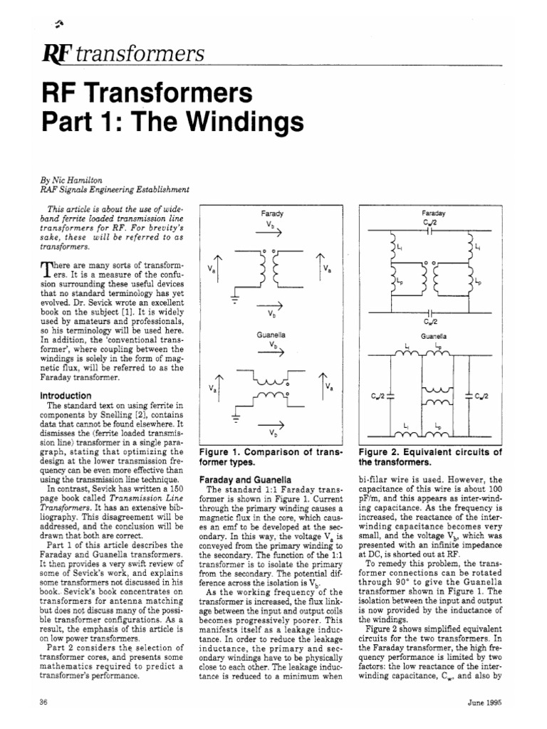 RF Transformers (RF Design 1995) | PDF
