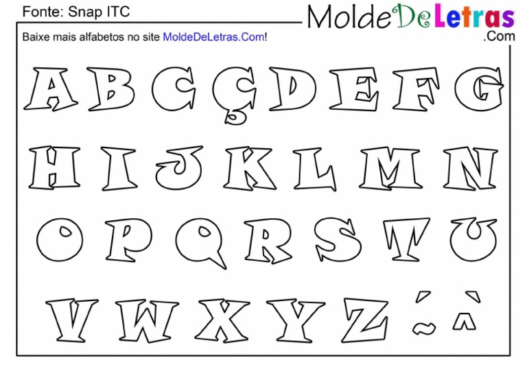 Molde de Letras Snap Itc PDF | PDF