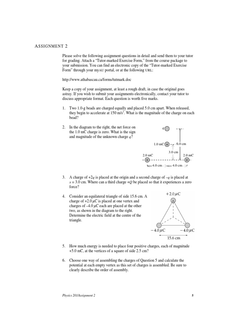 Assignment 2 | PDF | Series And Parallel Circuits | Capacitor