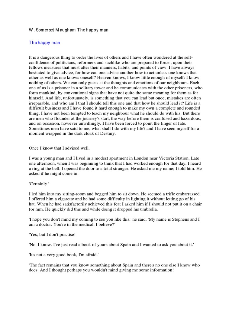 The Happy Man | PDF