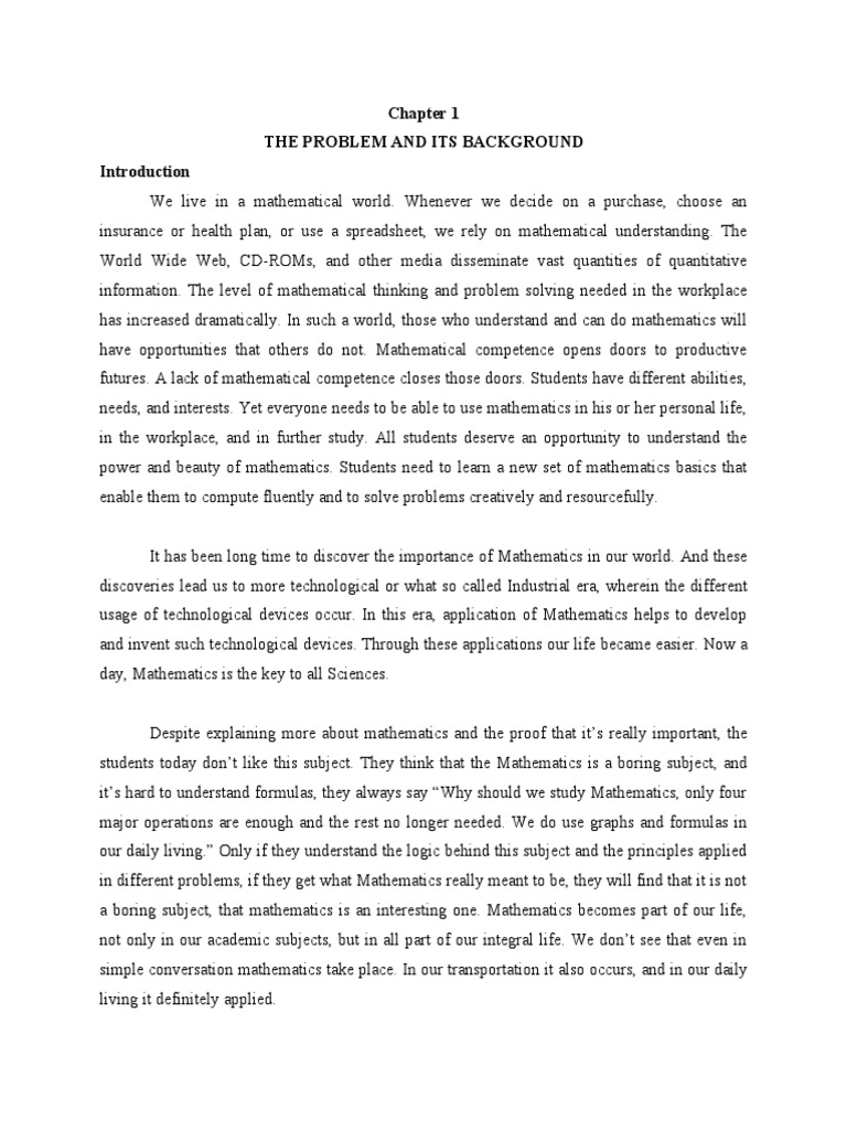 Factors Affecting Mathematics Performance: An Analysis of Student ...