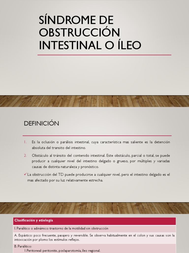 Síndrome de Obstrucción Intestina o Íleo | PDF | Gastroenterología ...