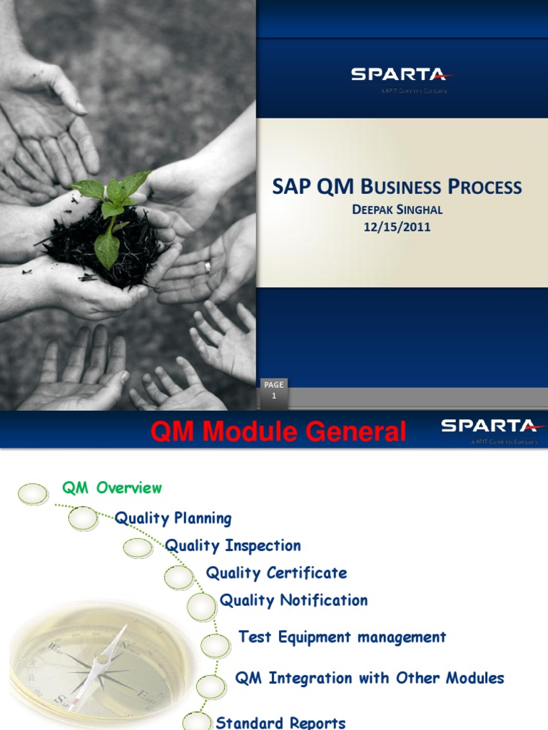 Sap QM | PDF | Quality (Business) | Business Process
