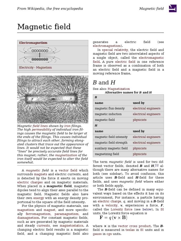 Magnetic Field | PDF | Magnetic Field | Magnet