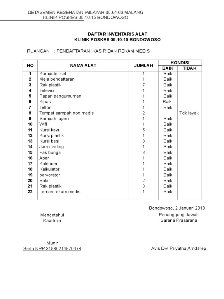 Ruang Pendaftaran | PDF