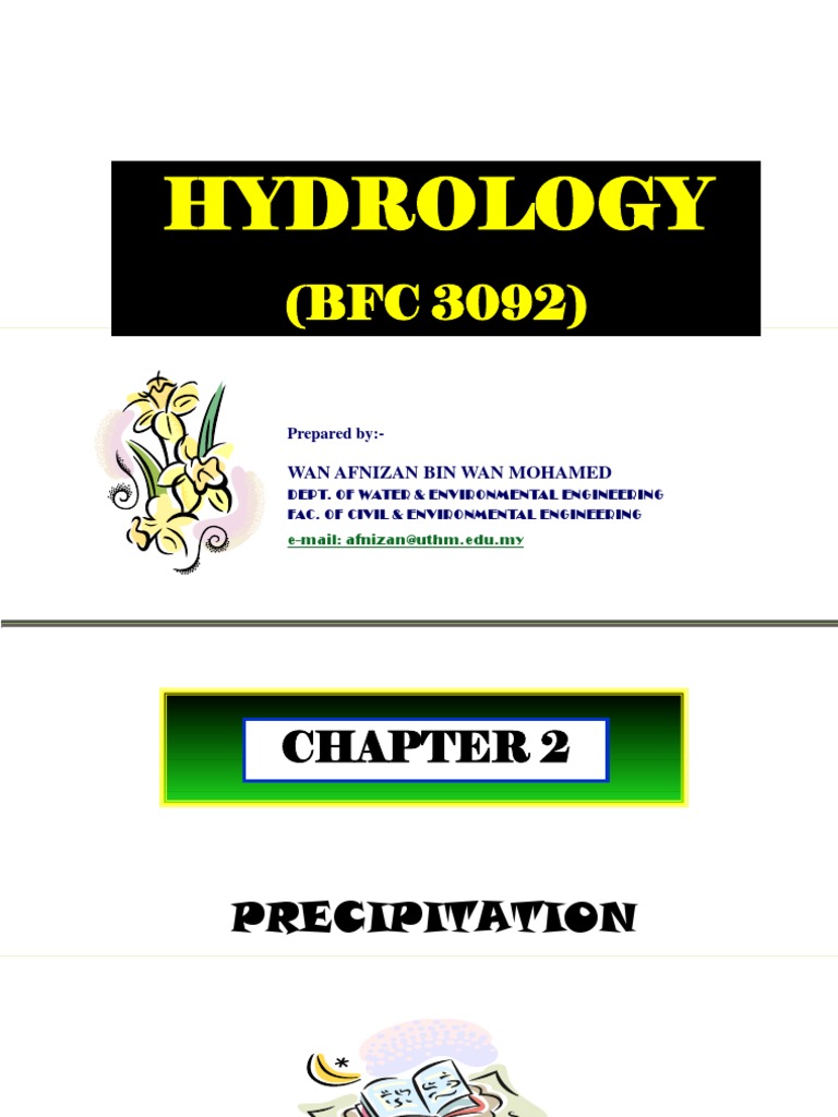 Chapter 2-Precipitation PDF | PDF | Rain | Precipitation
