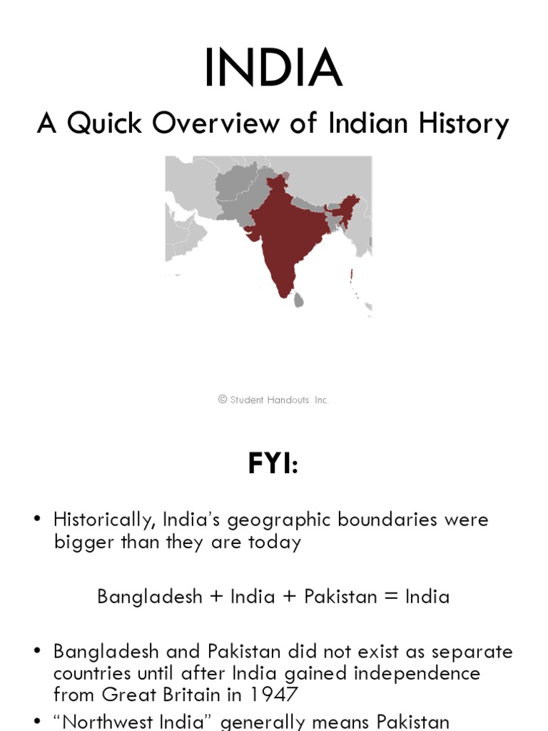 Overview of Indian History and Culture | PDF | Mughal Empire ...
