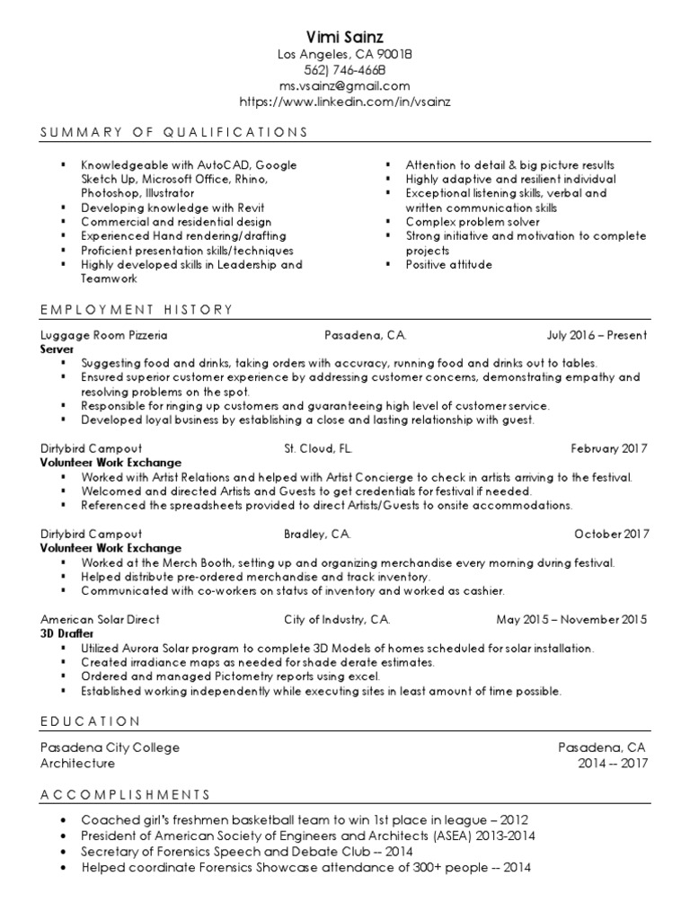 Vimi - Resume Upt | Download Free PDF | Business
