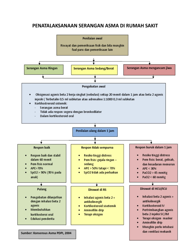 Penatalaksanaan Asma Di Rs Color | PDF