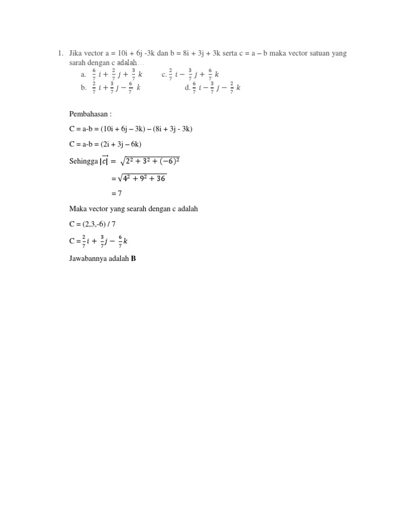 Vector Matematika | PDF