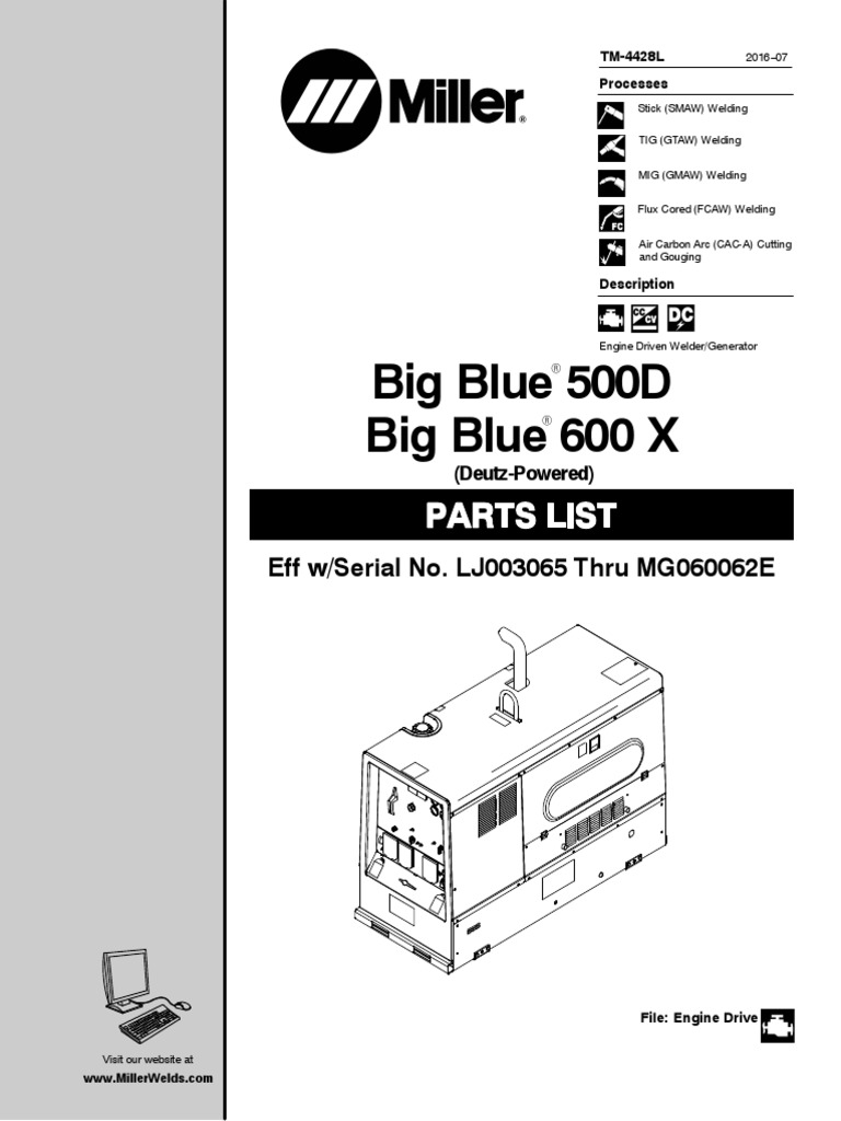 Miller Big Blue 600X | PDF