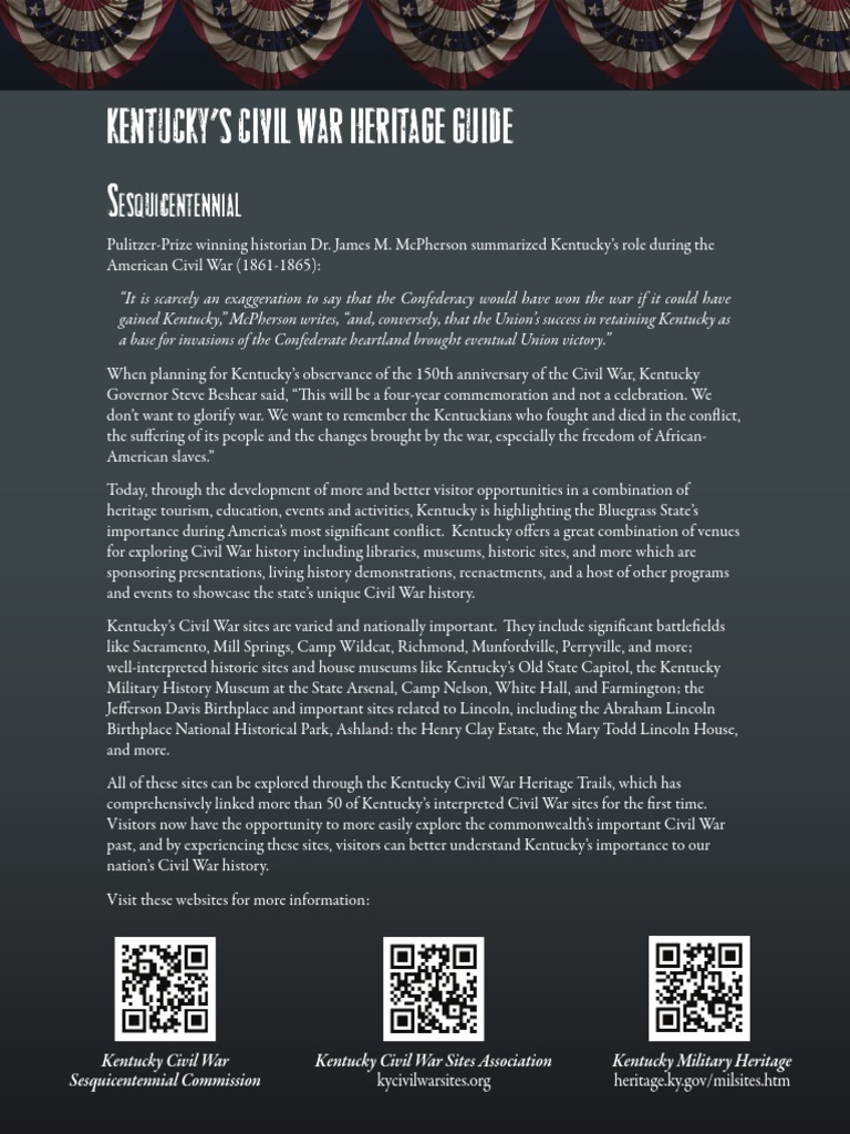 Kentucky's Civil War Heritage Sites | PDF | Jefferson Davis ...
