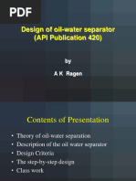Sizing A API Separator by API 421 | PDF | Fluid Mechanics | Liquids