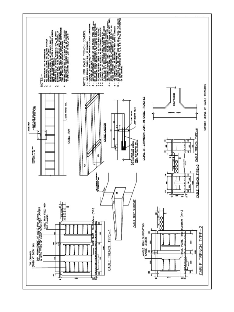 Cable Tray in Trenches For Substation | PDF