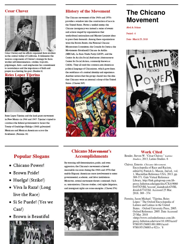 Chicano Movement Pamphlet | PDF | Chicano | Latin American People