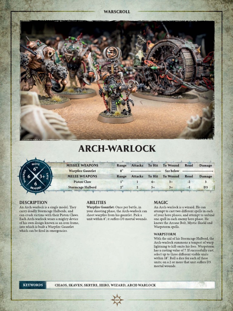 Aos Warscroll Arch Warlock en | PDF
