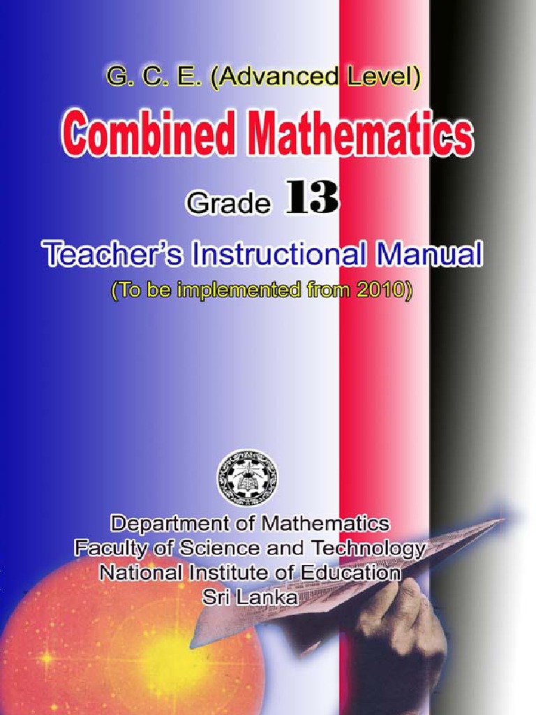 Grade 13 Combined Maths Manual | PDF | Acceleration | Circle
