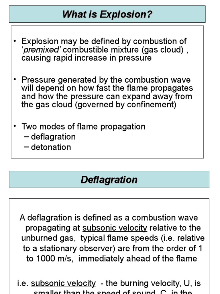Explosion | PDF | Nature | Chemistry