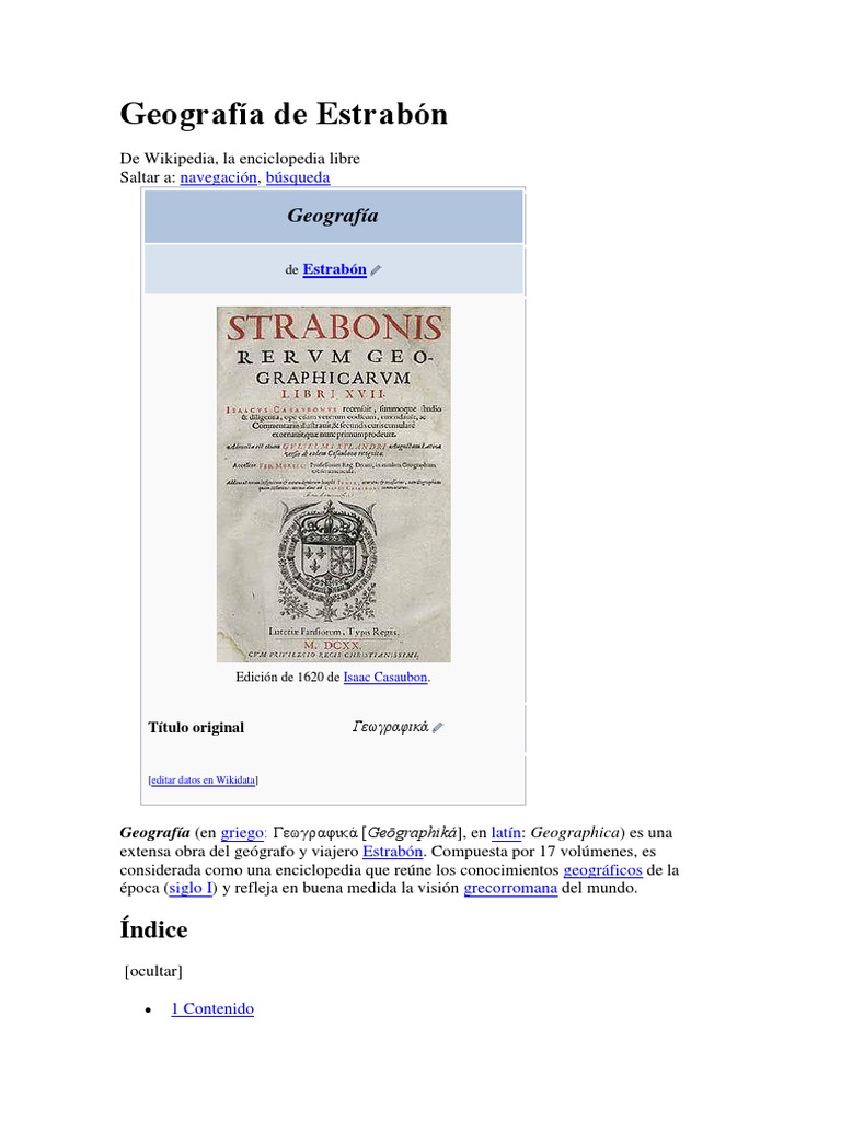 Geografía de Estrabón PDF | PDF | Pueblos Antiguos De Europa ...