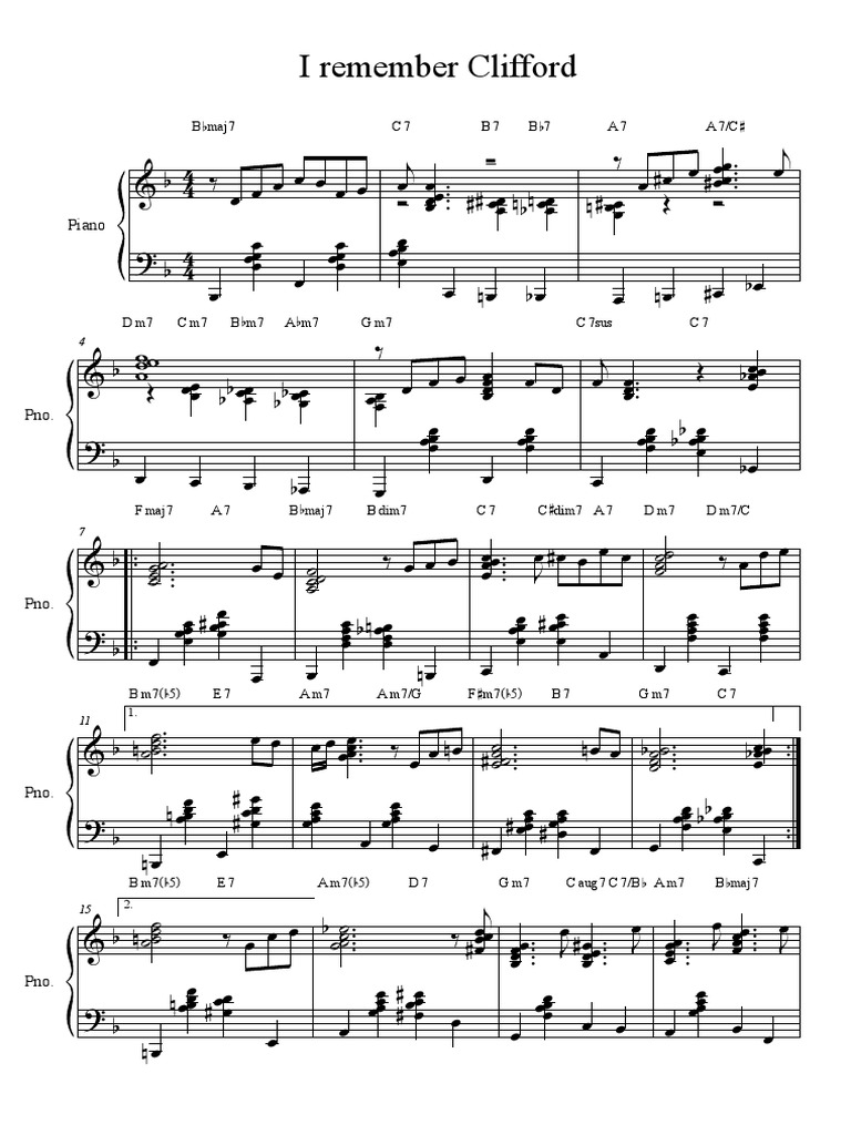 I Remember Clifford | PDF