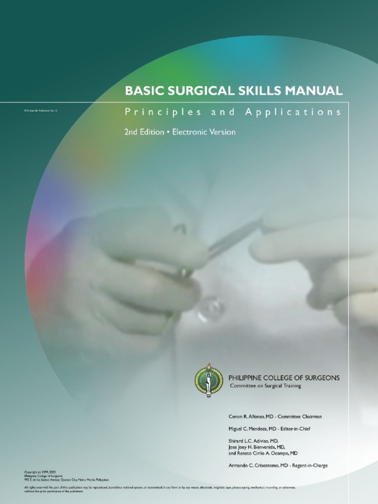 Basic Surgical Skills Manual | PDF | Surgical Suture | Simulation