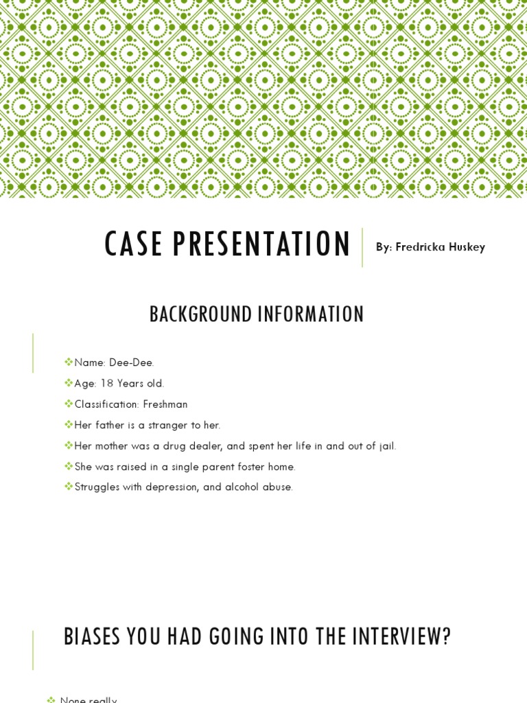 Case Presentation | PDF