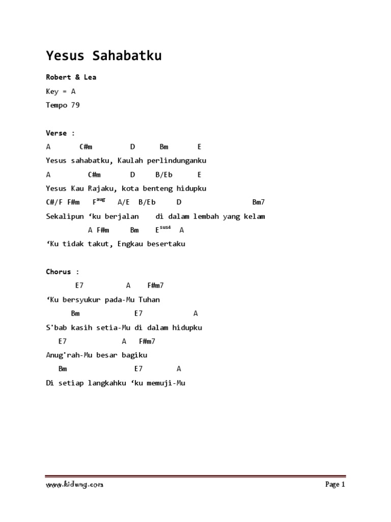 Yesus Sahabatku | PDF