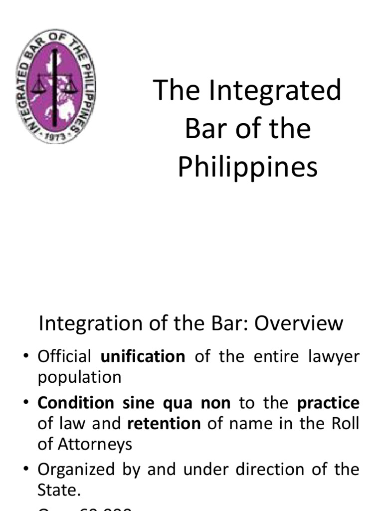 The Integrated Bar of The Philippines | PDF | Luzon | Lawyer