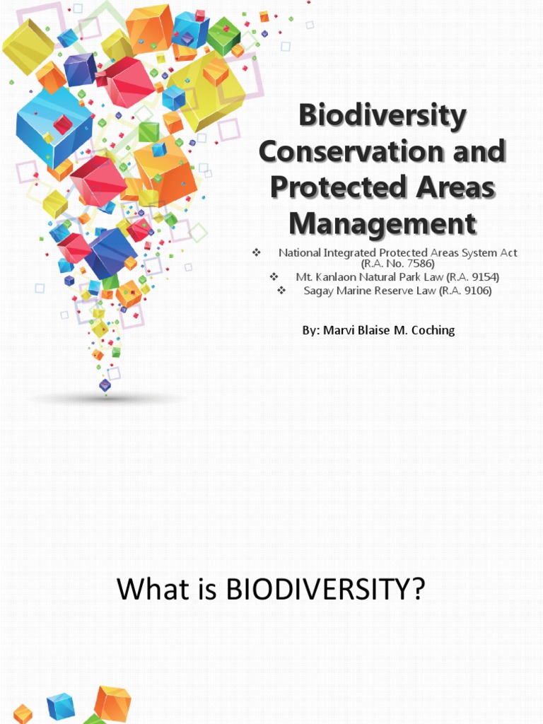 Biodiversity Conservation and Protected Areas Management | Protected ...