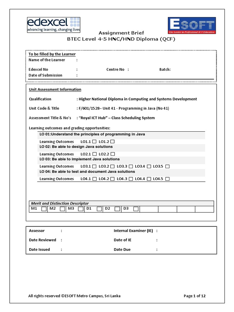 Assignment | PDF | Java (Programming Language) | Use Case