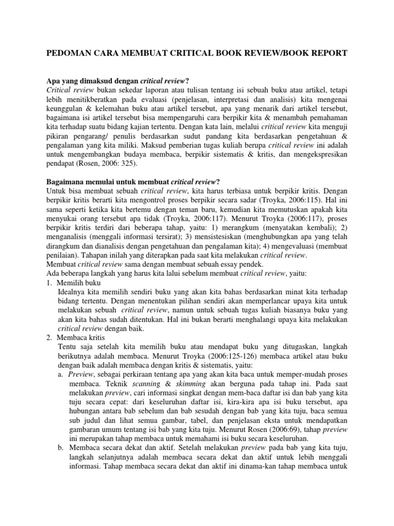 Pedoman Tugas CBR PKN | PDF