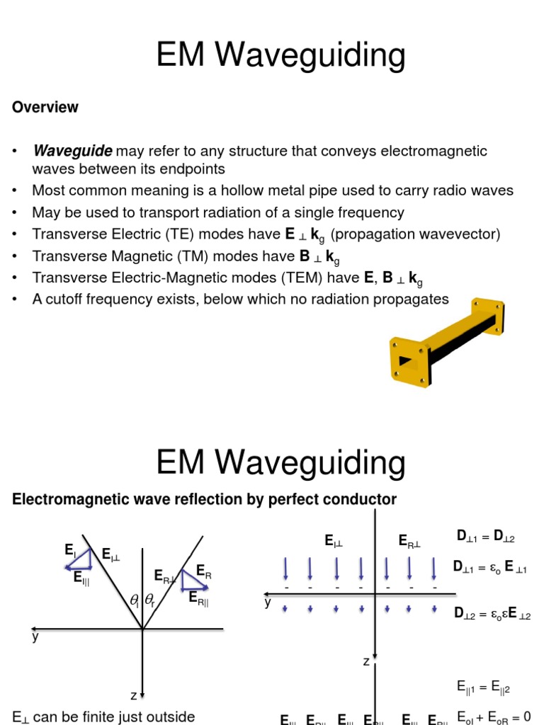 Wave Guides | PDF | Waveguide | Electrodynamics