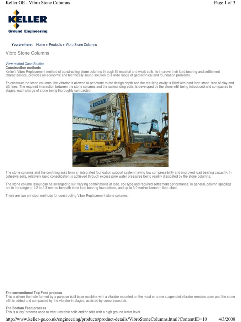 Vibro Stone Columns | PDF | Soil | Foundation (Engineering)