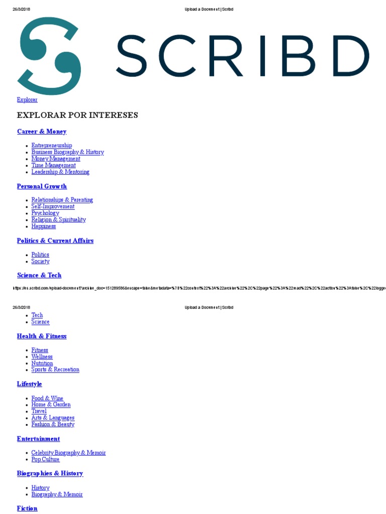 Upload A Document - Scribd | PDF | Scribd | World Wide Web