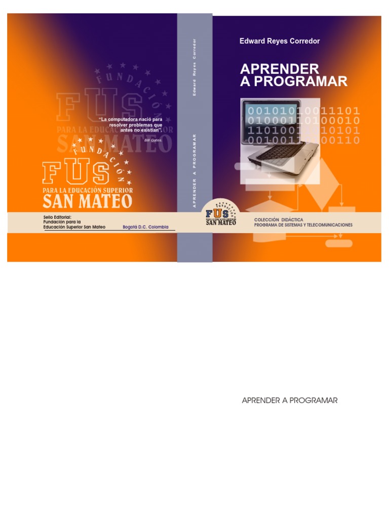 Publicaion Aprende A Programar | PDF | Algoritmos | Programa de computadora