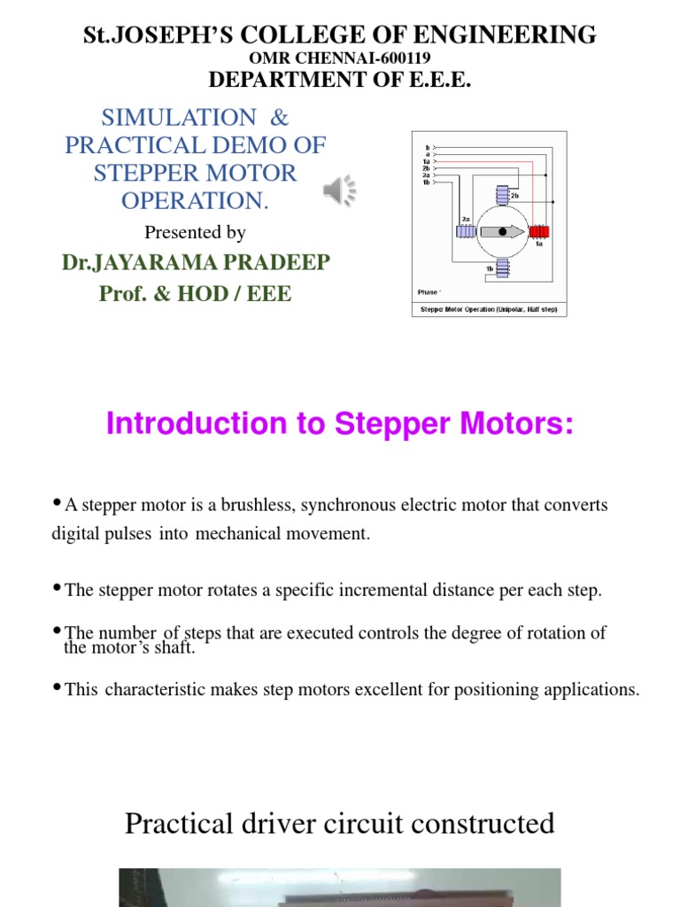 Stepper Motor Demonstration | PDF