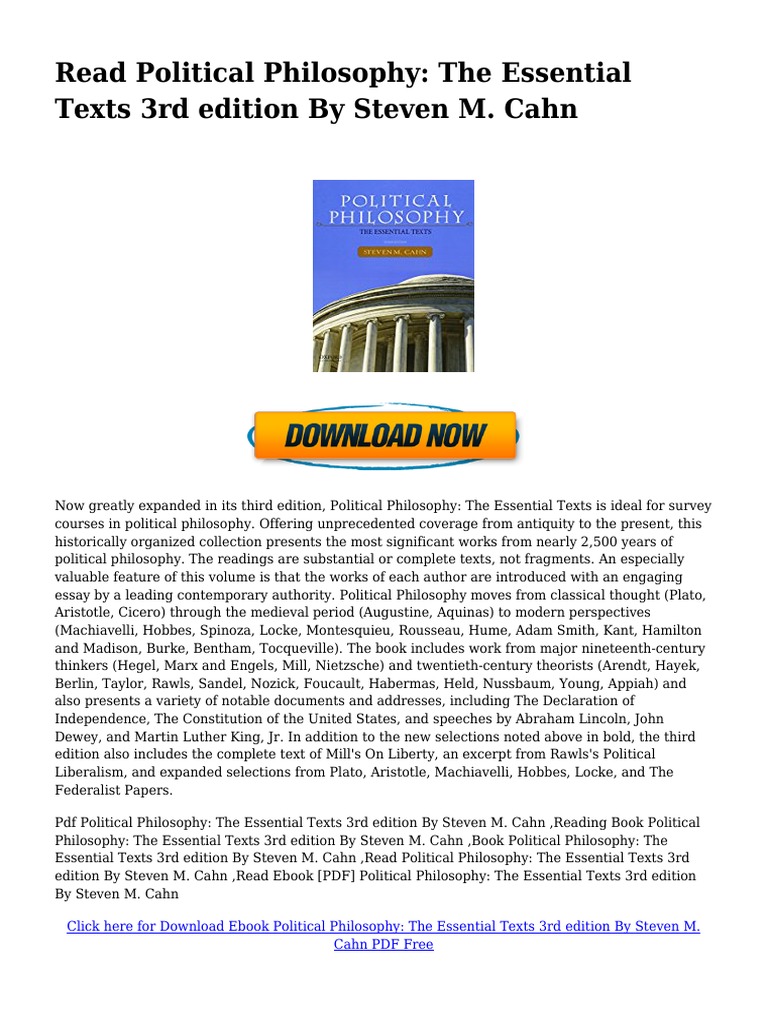 Political Philosophy: Essential Texts 3rd Ed. | PDF | Political ...