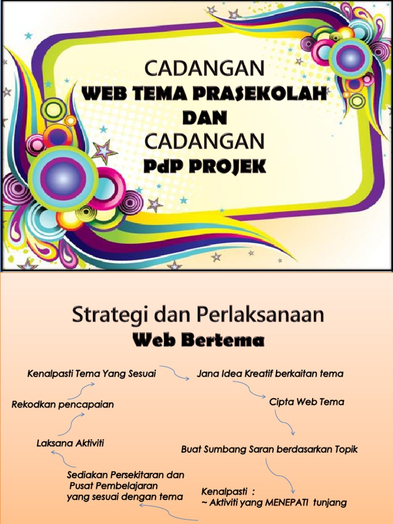 Cadangan Web Tema & PDP Projek - Salwa Sinaran | PDF