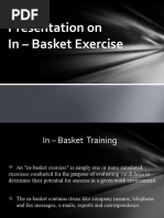 In Basket Exercise | PDF | Decision Making | Simulation