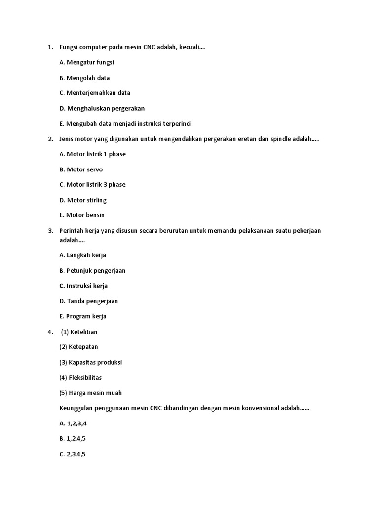 Soal Cnc Pdf