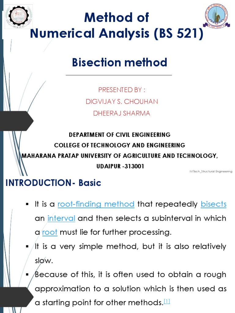 Bisection Digvijay Dheeraj | PDF | Numerical Analysis | Theoretical Computer Science