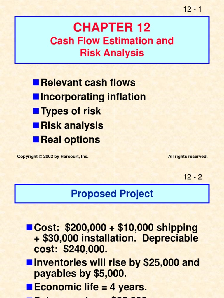 Cash Flow Estimation and Risk Analysis | PDF | Sensitivity Analysis ...
