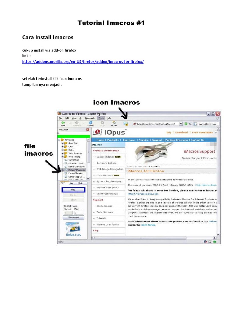 Tutorial Imacros 1 | PDF
