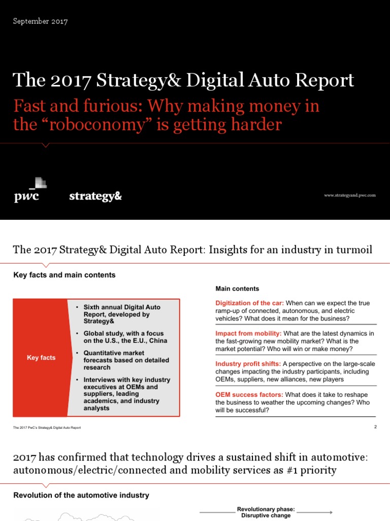 2017 10 12 Strategyand Digital Auto Report | PDF | Plug In Hybrid ...