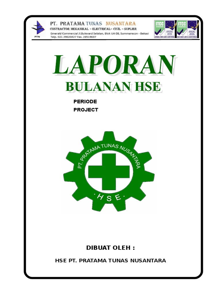 Laporan HSE Bulanan | PDF
