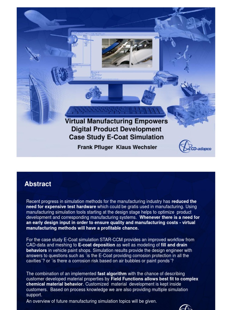 E-Coat Simulation STAR 2013 | Download Free PDF | Simulation | Paint