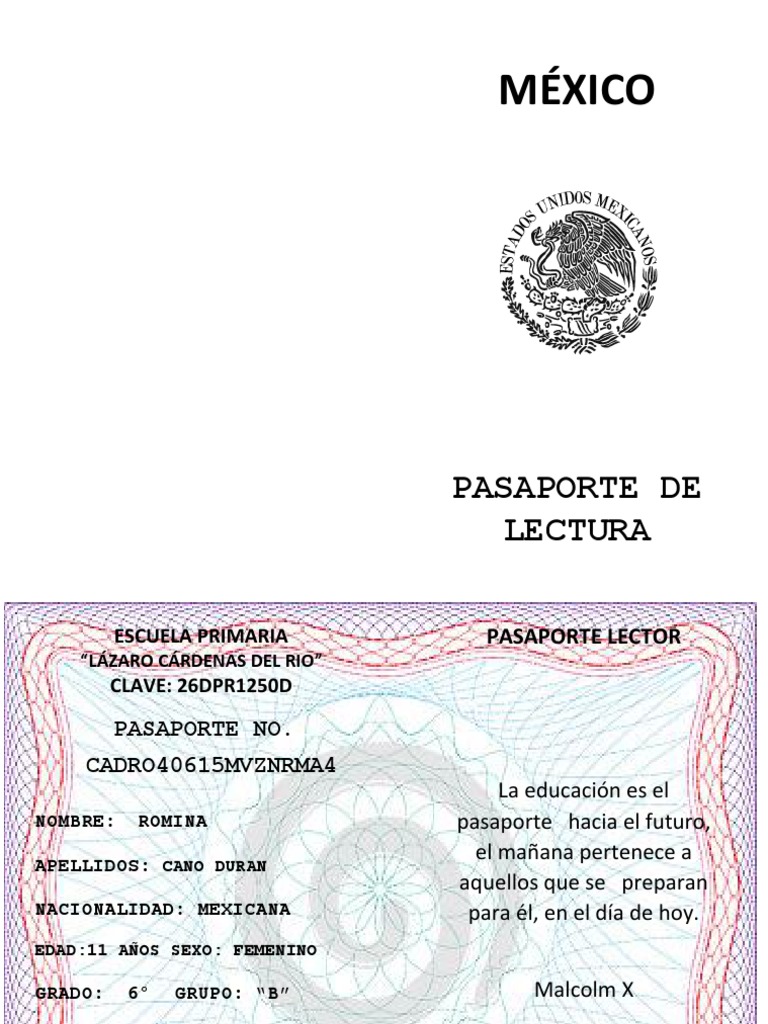Pasaporte de Lectura | PDF