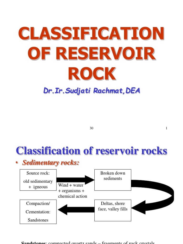 03 Classification of Reservoir Rock | PDF | Sedimentary Rock | Rock ...