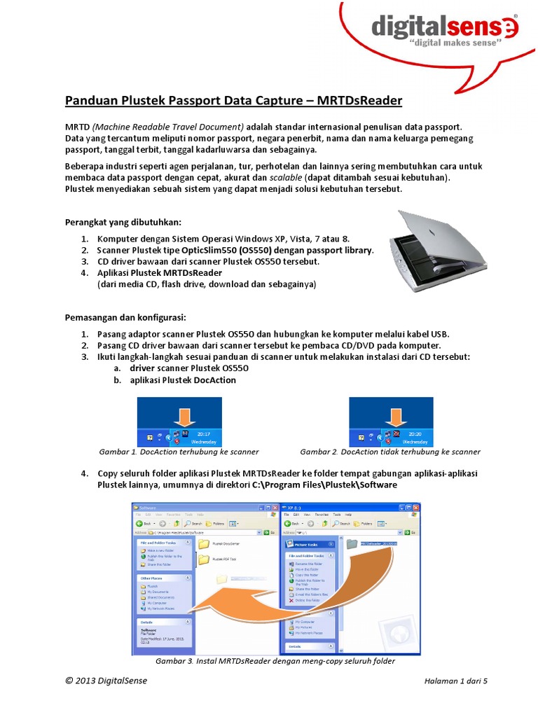 Panduan Plustek Passport Data Capture | PDF | Komputer