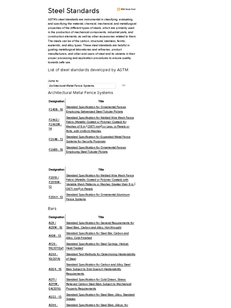 Steel Standards | PDF | Steel | Stainless Steel